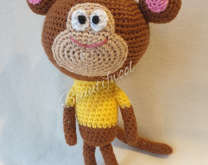 Naughty Monkey hey Duggee Cbeebies Handmade Crochet - Etsy