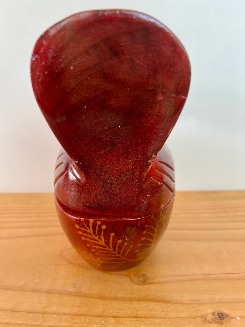 Vintage Wood Chicken Rooster Trinket Box Lacquered Hand Painted ...