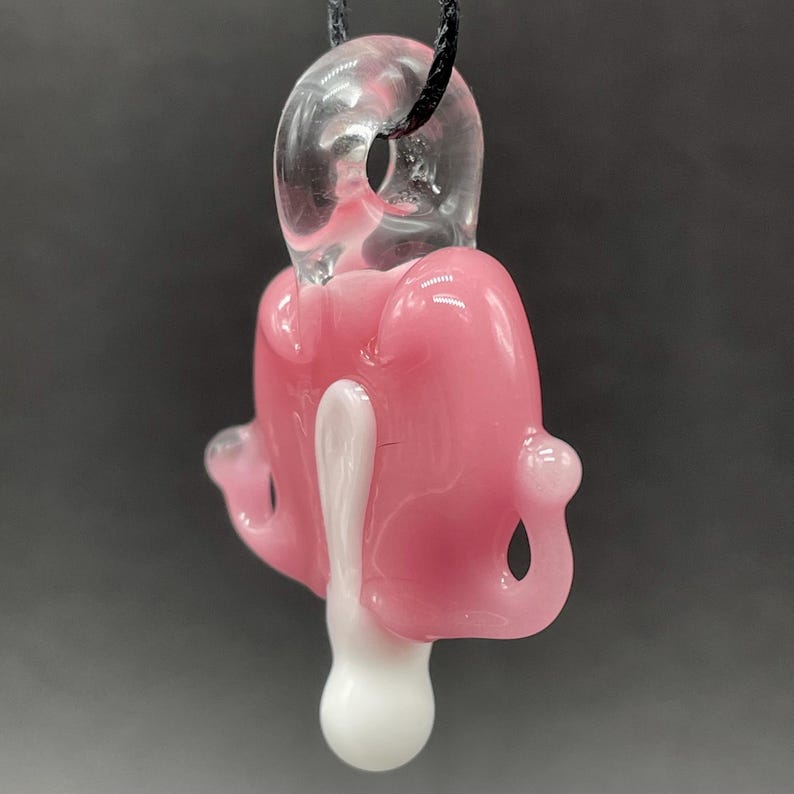 Glass Bleeding Heart Pendant - Etsy