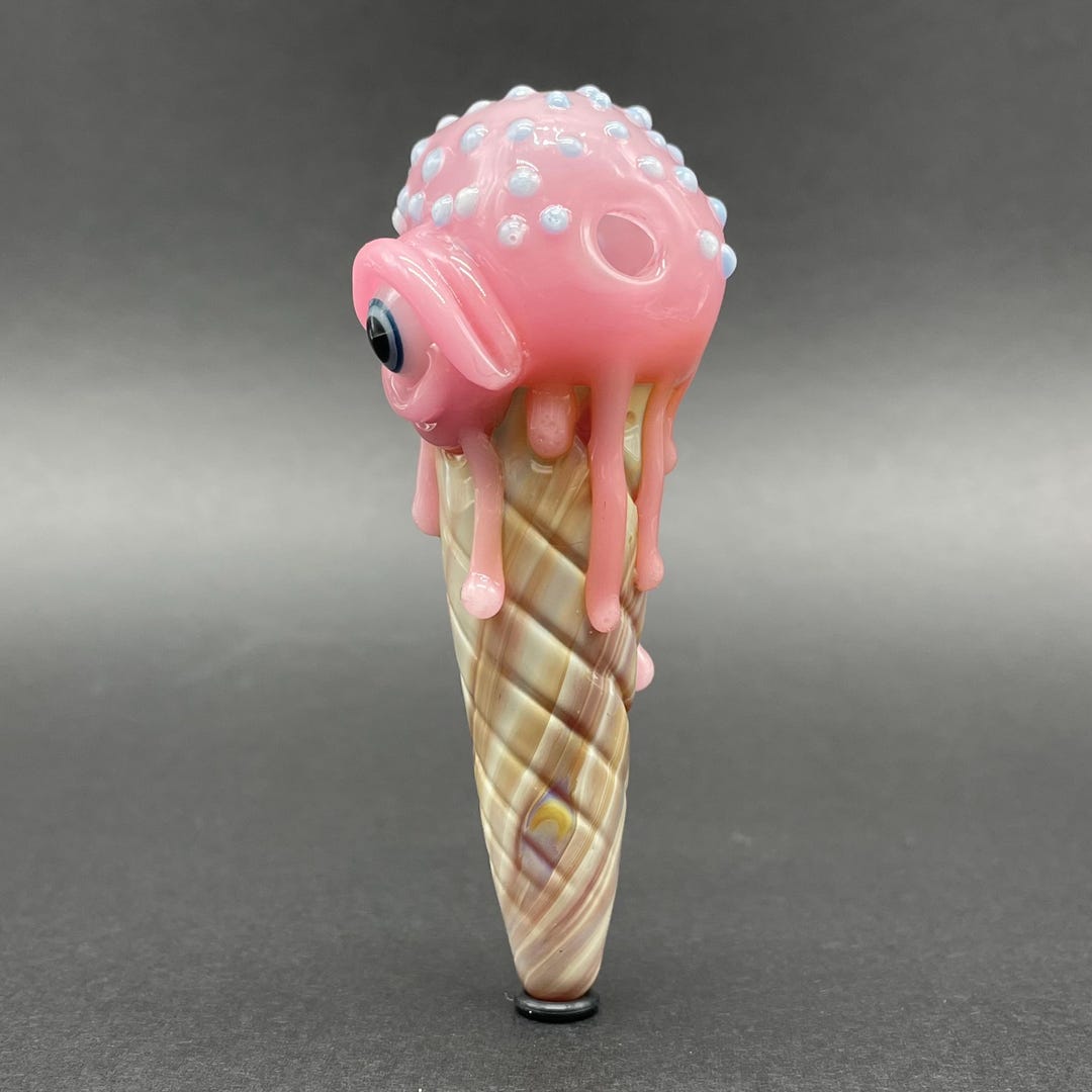 Glass Eye Scream Cone Pendant - Etsy