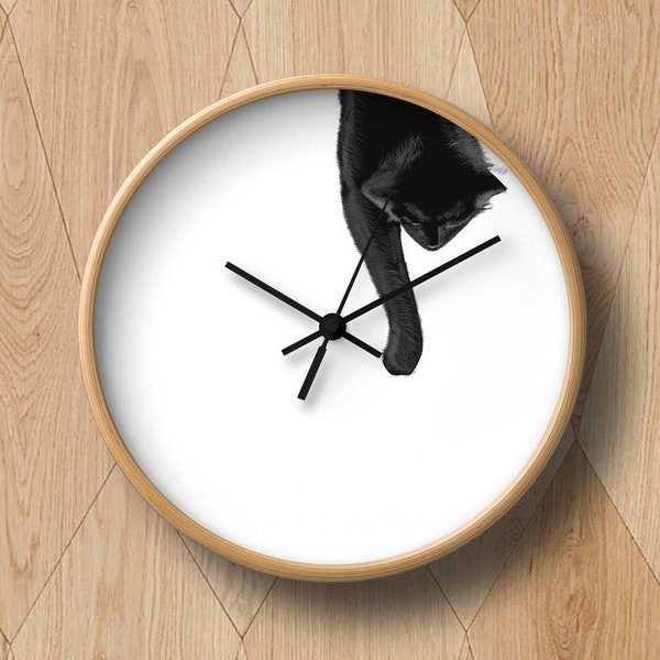 Cat Wall Clock - Etsy