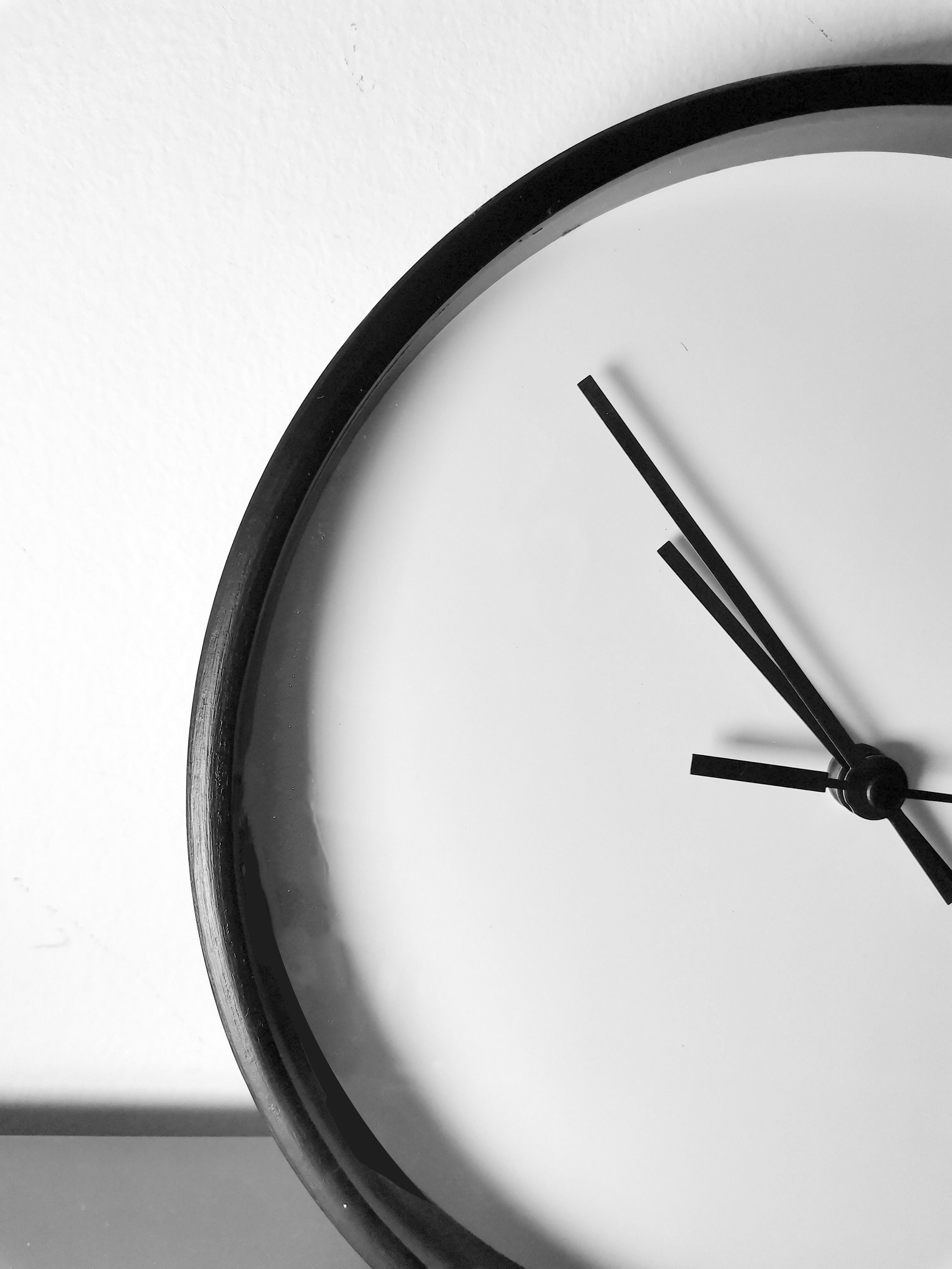 Grey Wall Clock Classic Design Black and White Minimalist - Etsy Canada