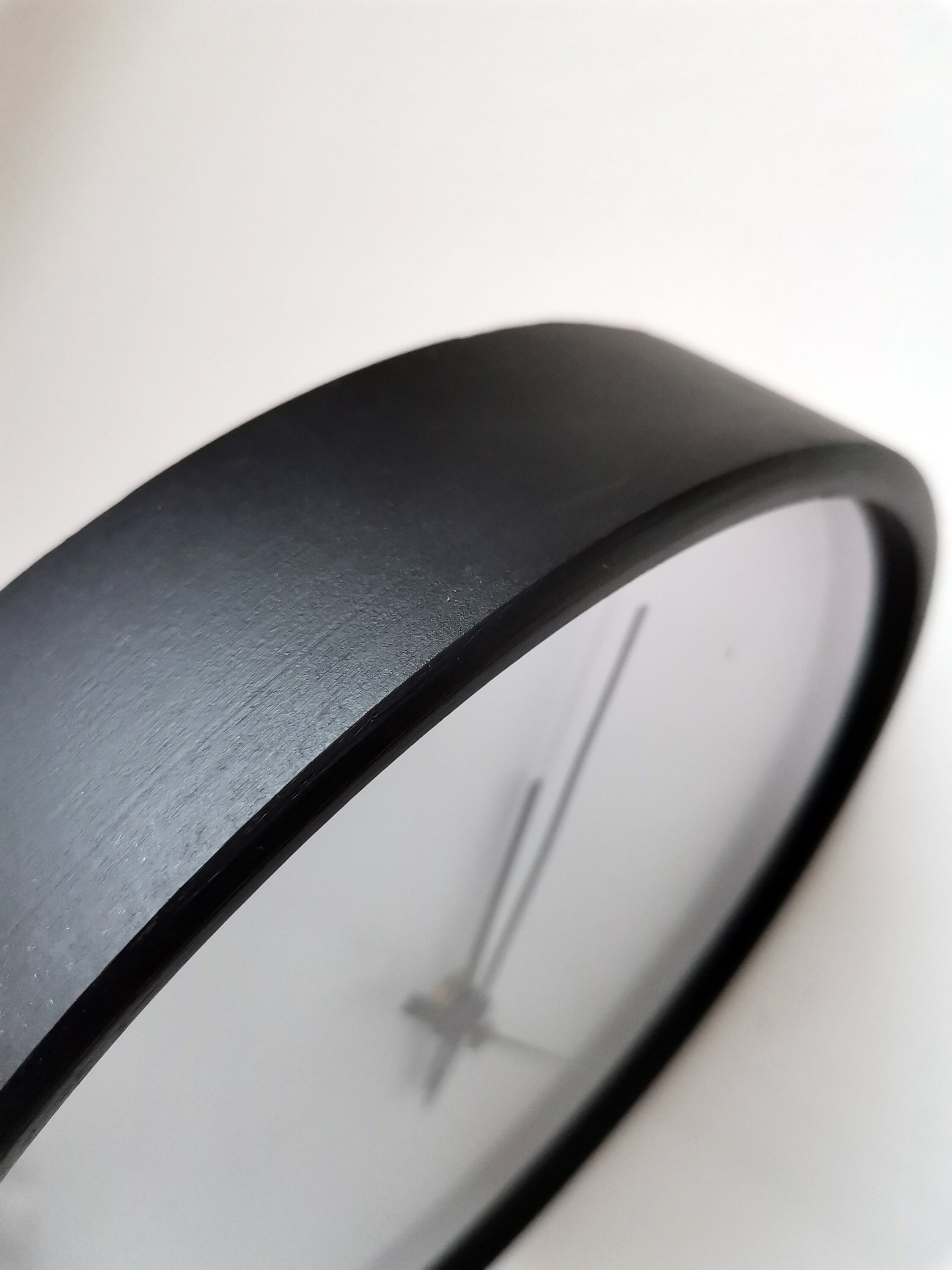 Black Wall Clock Classic Design Black and White Minimalist | Etsy