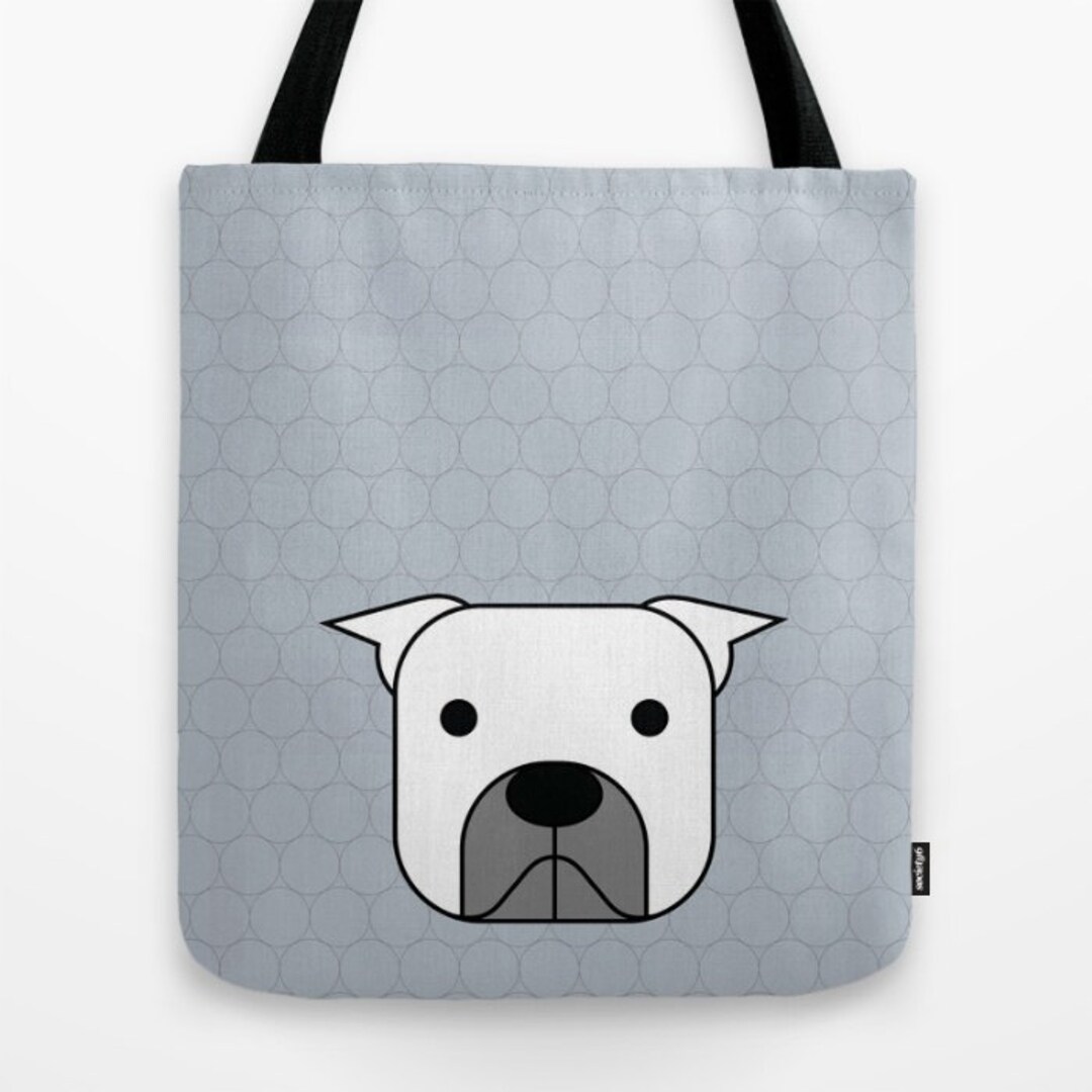 Pitbull Tote Bag Dog Shoulder Bag Dog Bag Dog Purse Dog Lover Dog ...
