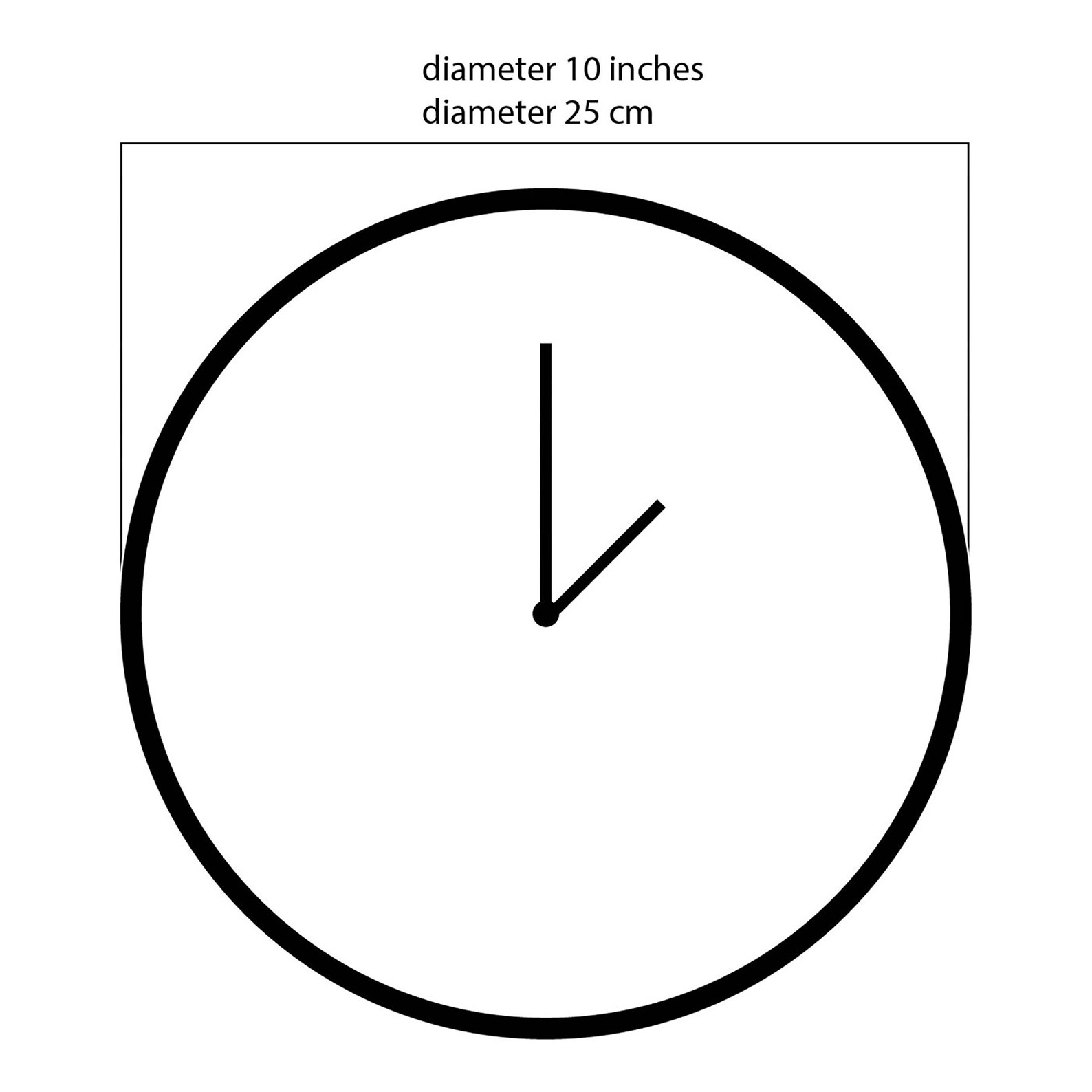 Simple Wall Clock Black and White Clock Minimalist Design - Etsy