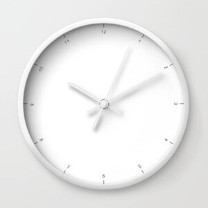 Wall Clock With Small Numbers of Hours, Very Chic and Modern Wall Clock ...