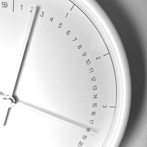 Simple Wall Clock, Black and White Clock, Minimalist Design, Less is ...