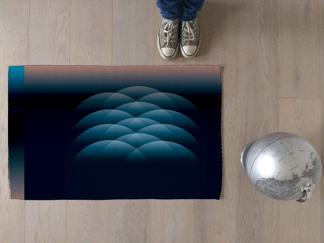 Moon Phases Decor Contemporary Rug for Your Home Rag Rug With Nasa Home ...