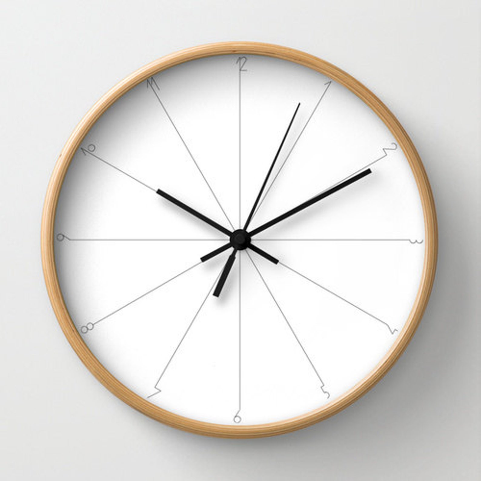 Minimalist wall clock simple clock classic wall clock black | Etsy