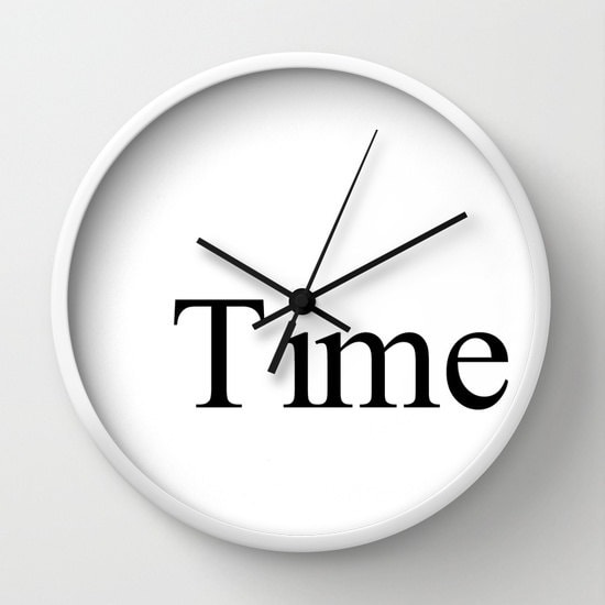 Time quote wall clock Modern clock wooden wall clocks | Etsy