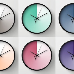 Mint Shade Wall Clock, Minimalist Clock for Modern Environment, Gift ...