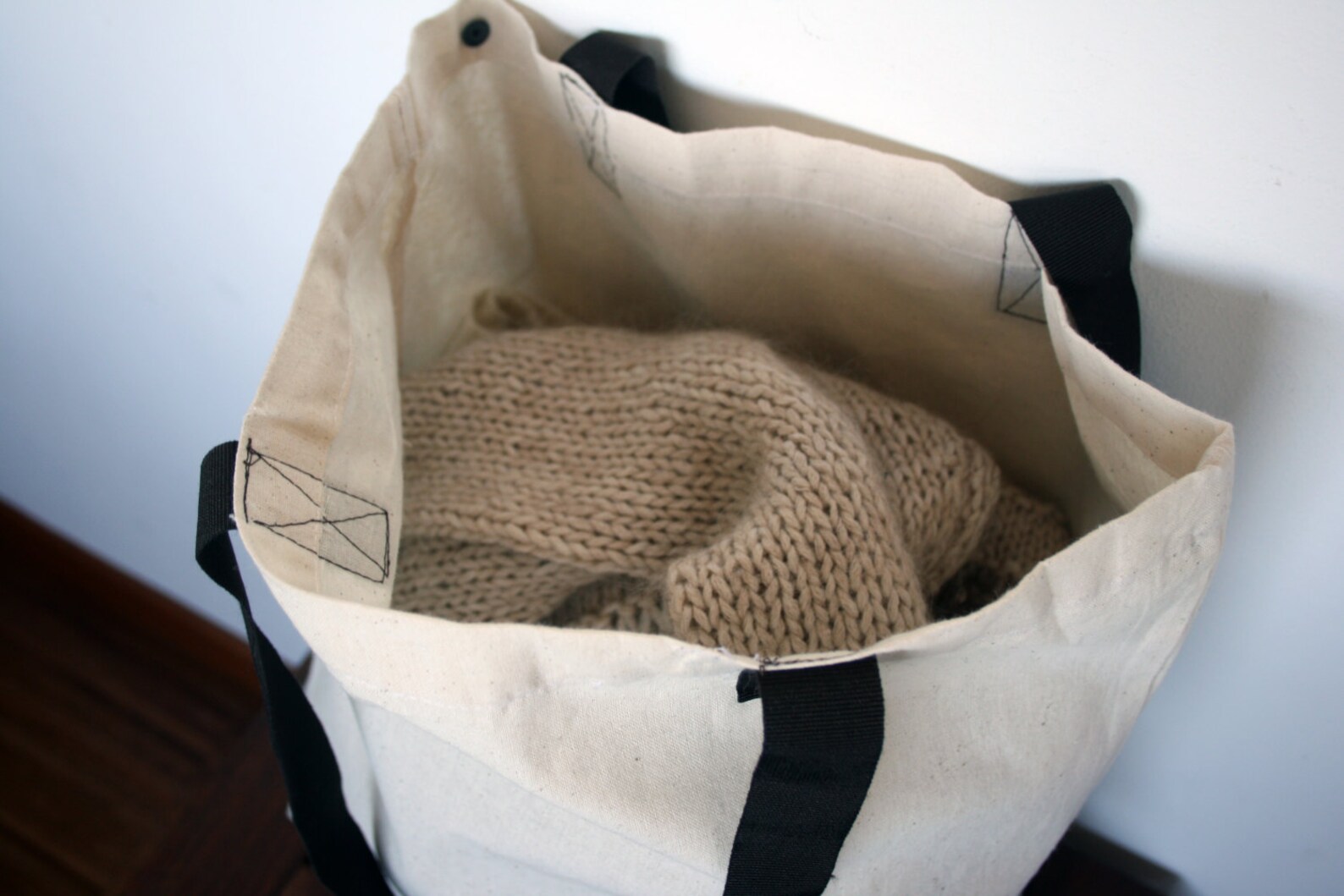 Black Cat Tote Bag With a Funny Fat Cat Canvas Tote Bag With - Etsy