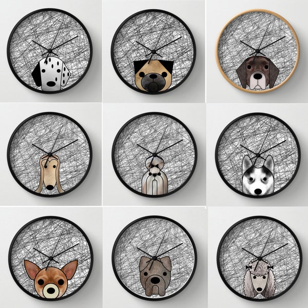 Dog Clock - Etsy