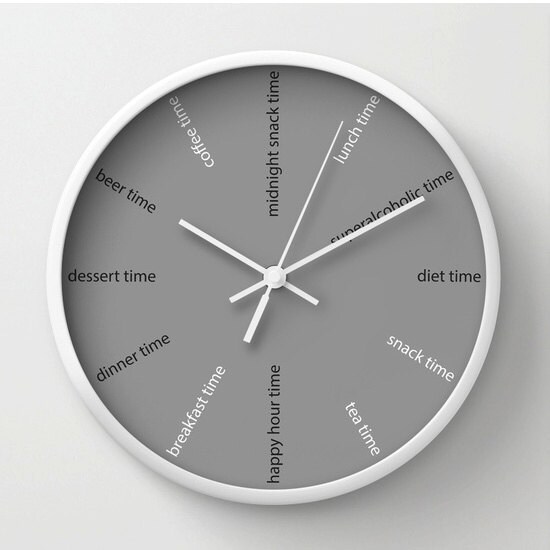 Kitchen Wall Clock Funny Clock With Positive Message About - Etsy