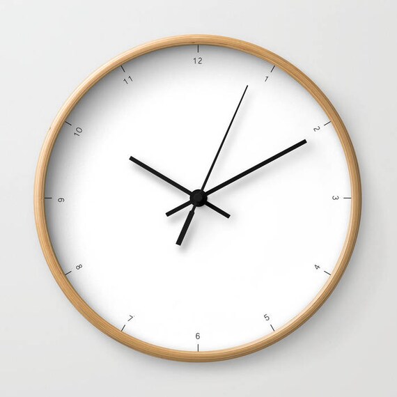Modern Wall Clock With Numbers