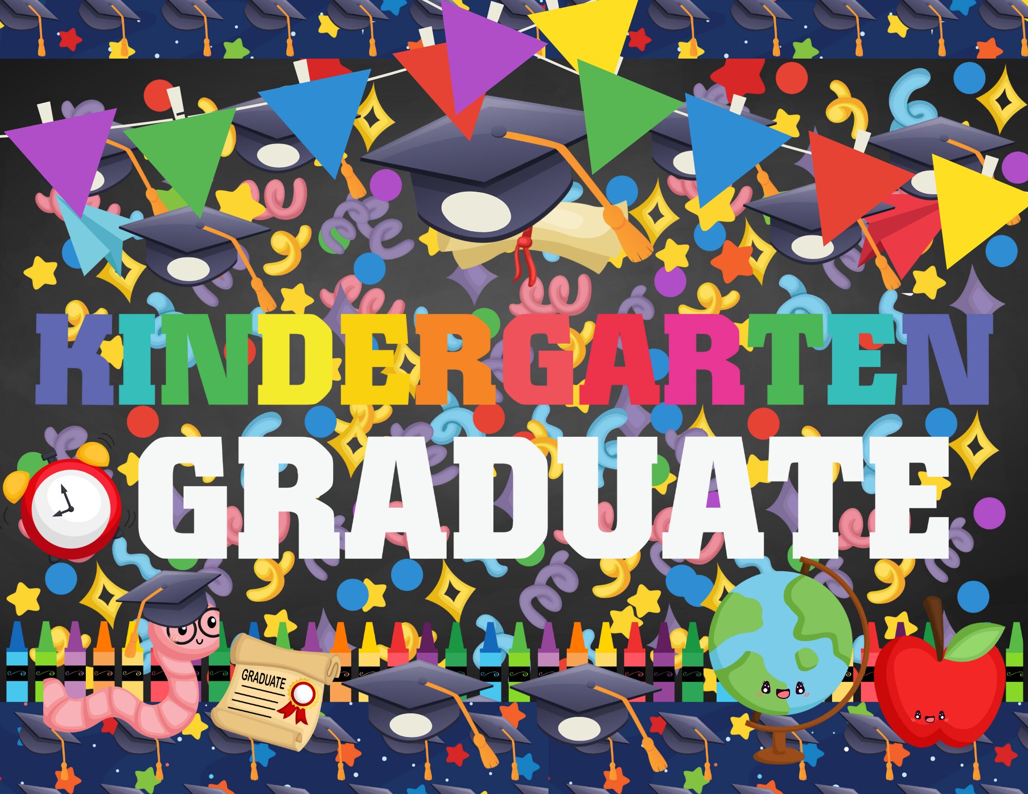 Graduation Bulletin Board, End of the Year Decorations, Kindergarten ...