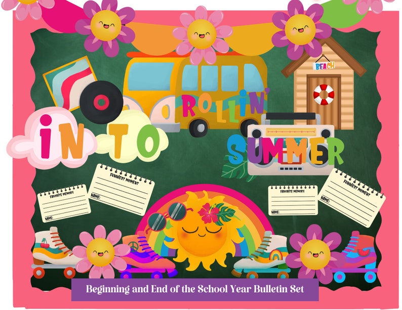 Welcome Back School Bulletin Board Set, End of the School Year Bulletin ...