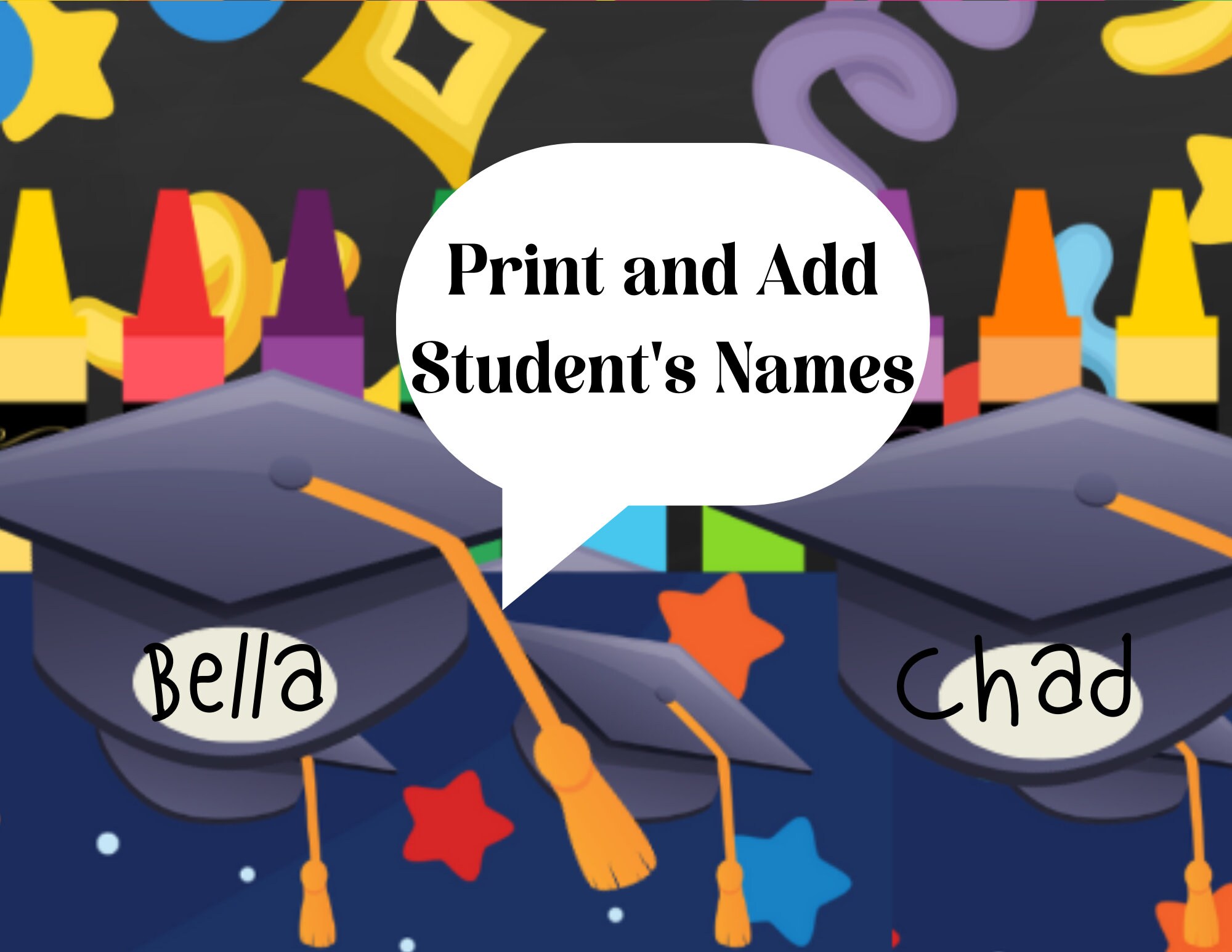 Graduation Bulletin Board, End of the Year Decorations, Kindergarten ...