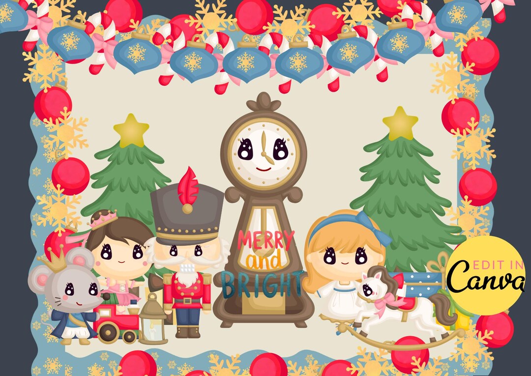 Christmas Bulletin Board Set, Nutcracker Bulletin, Winter Bulletin ...