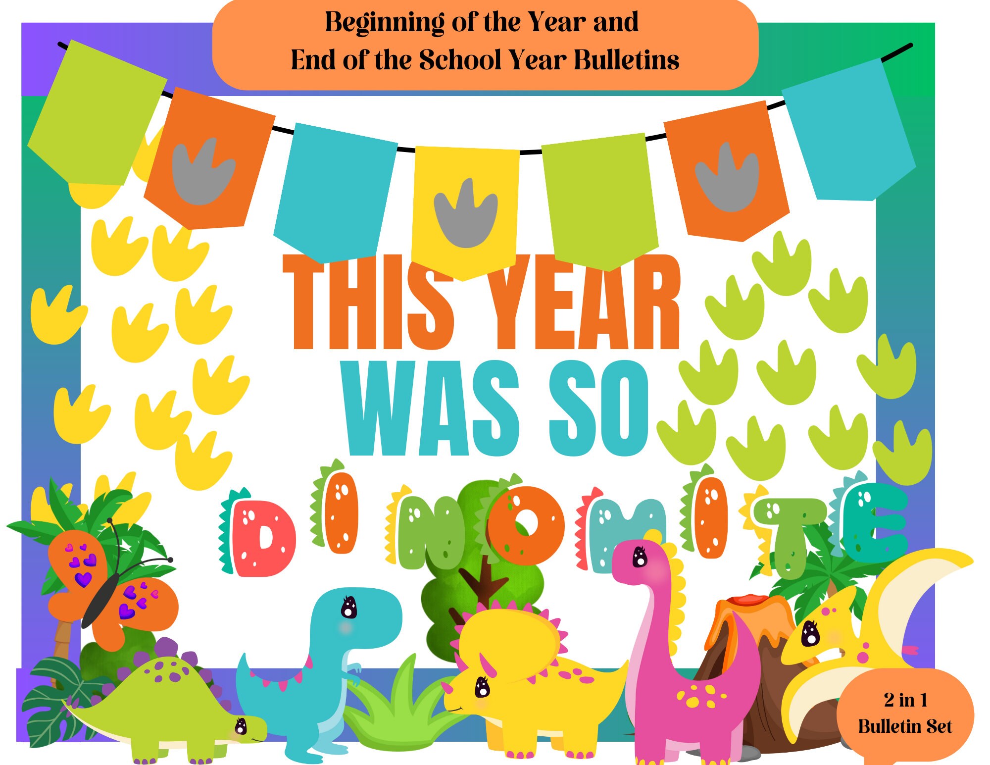 Welcome Classroom Bulletin Board Set, End of the School Year Bulletin ...