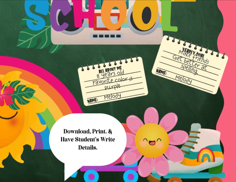 Welcome Back School Bulletin Board Set, End of the School Year Bulletin ...