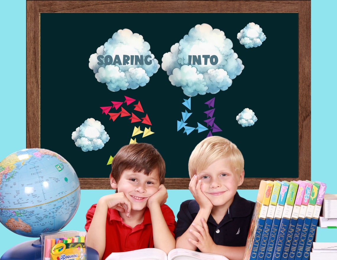 New Year Class Bulletin Board, Inspire Class Decor, Name Tags, Year ...