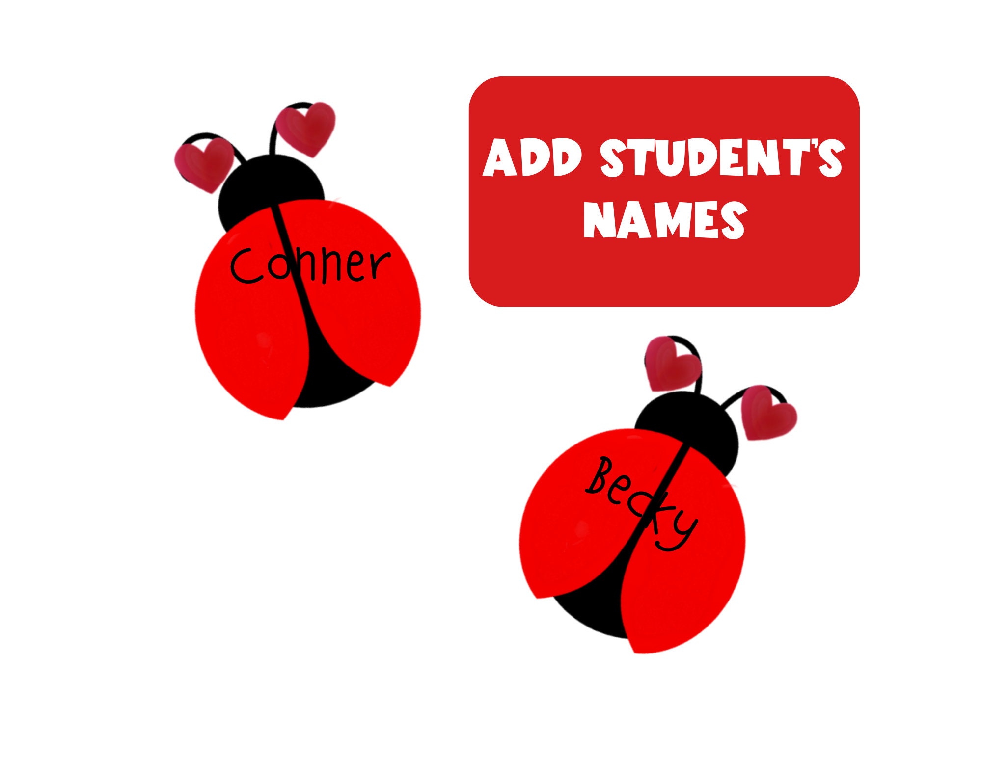 Valentine’s Day Bulletin Board, Classroom Decoration, Name Tags ...