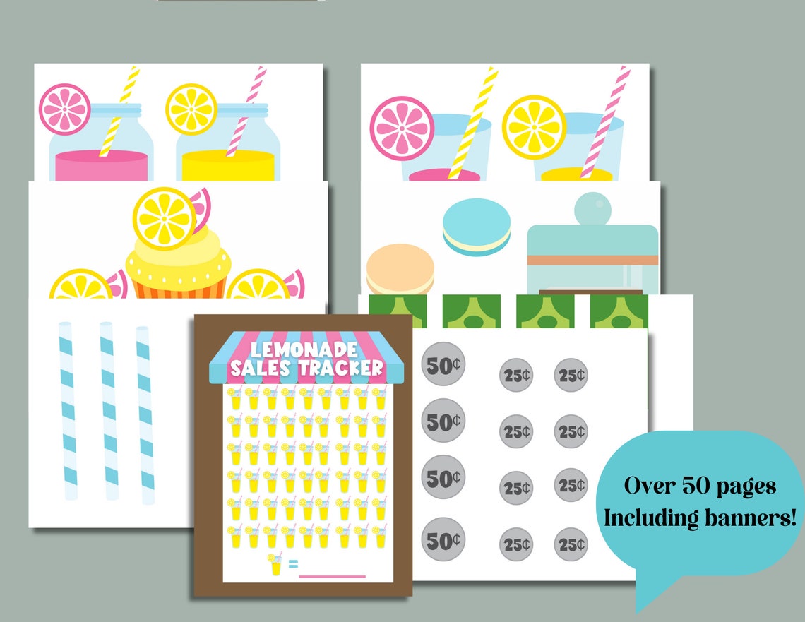 Lemonade Stand Printable, Summer Activity, Preschool, Sensory Play ...