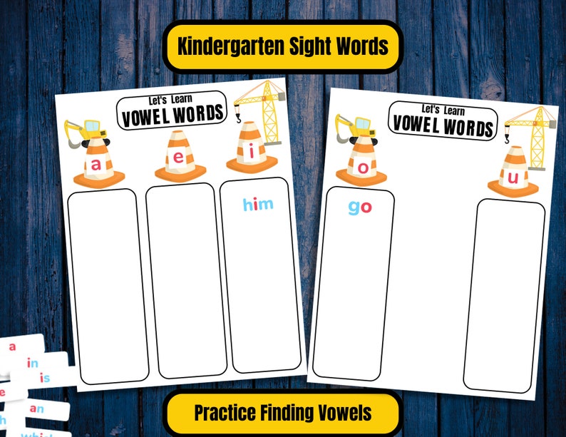 Kindergarten Sight Word Builder, Printable, Preschool Prep, Writing ...