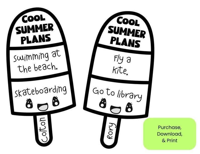 Poppin’ Into Summer Bulletin Board Set | Printable Popsicle Theme | End ...