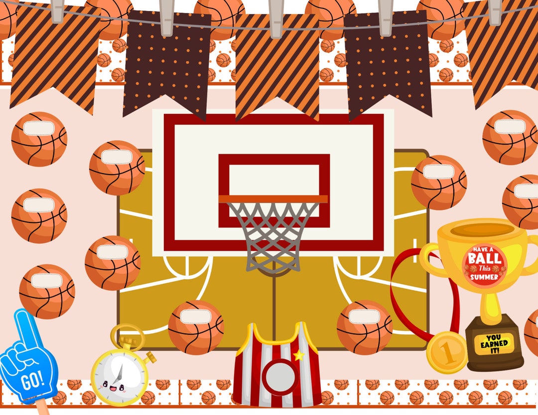 Summer Bulletin Board, Have a Ball, Basketball Bulletin, Summer Decor ...