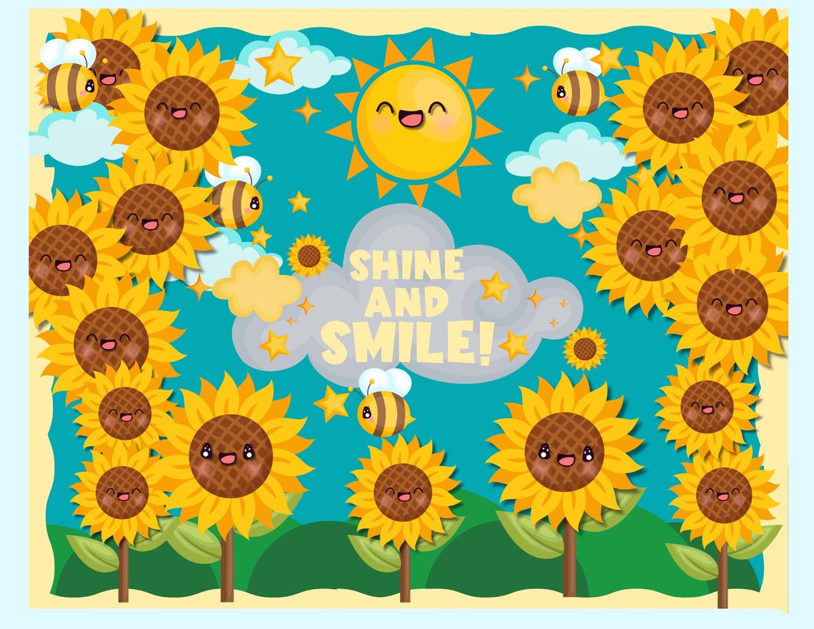 Back to School Classroom Bulletin Board Set, Student Name Tags, Shine ...