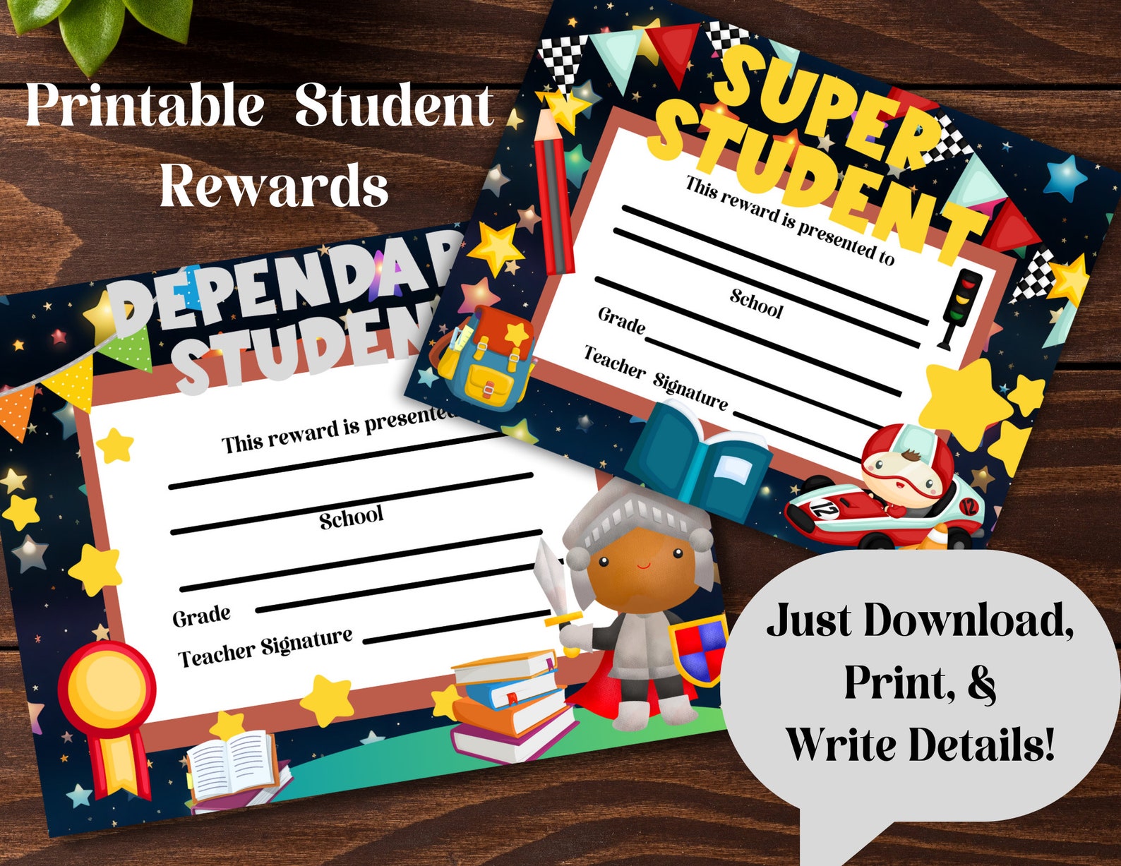 Editable Student Awards, Student Recognition, End of Year Certificates ...