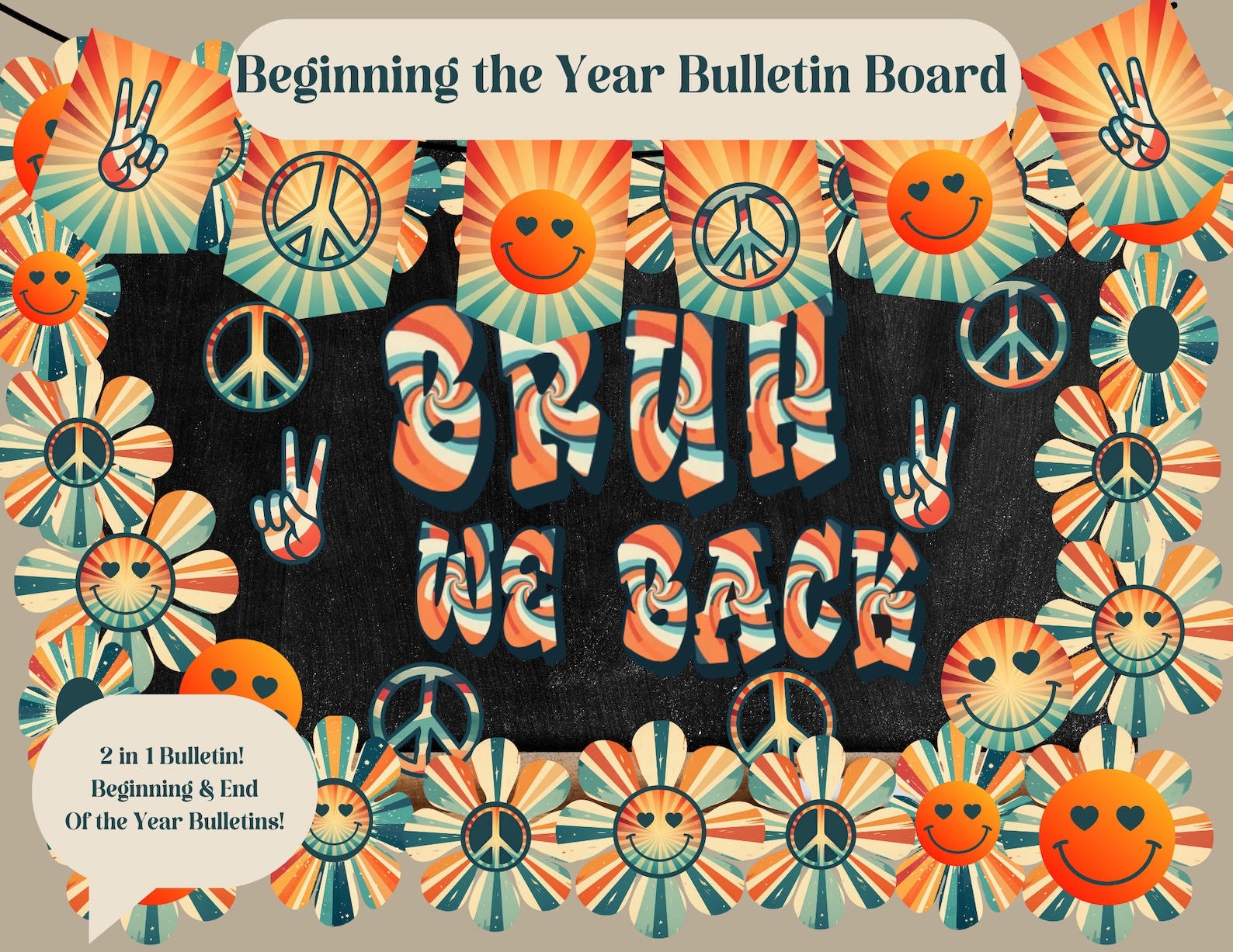 Welcome Back School Bulletin Board Set, End of the School Year ...