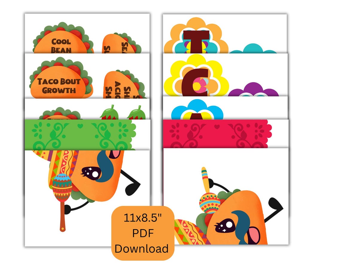 End of Year Taco Theme Bulletin Board, Student Awards & Decorations ...