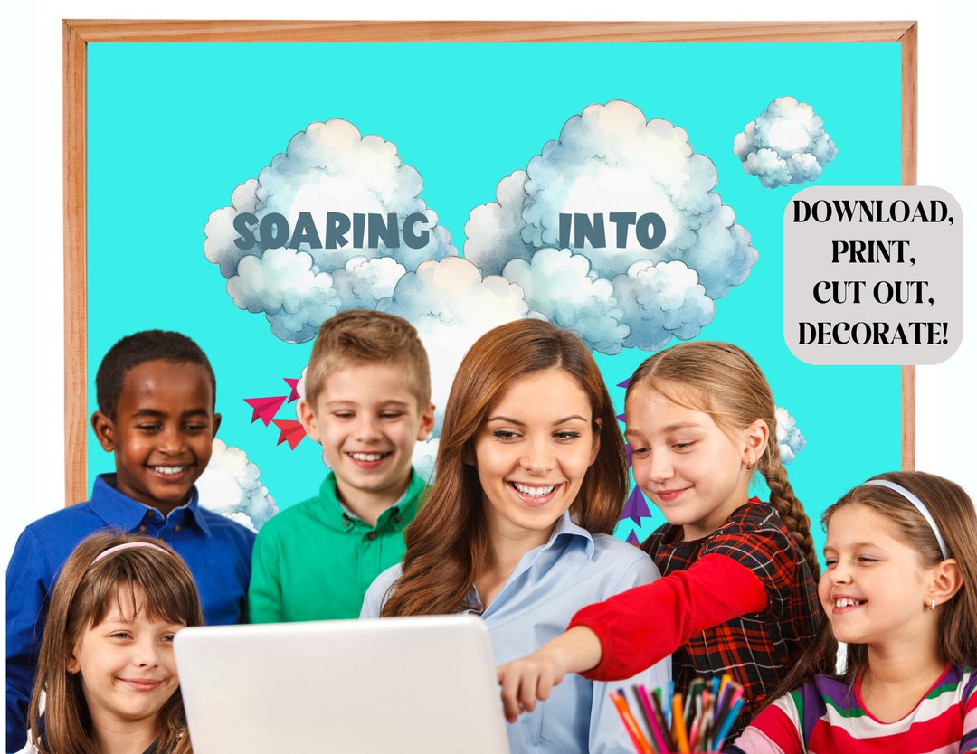 New Year Class Bulletin Board, Inspire Class Decor, Name Tags, Year ...