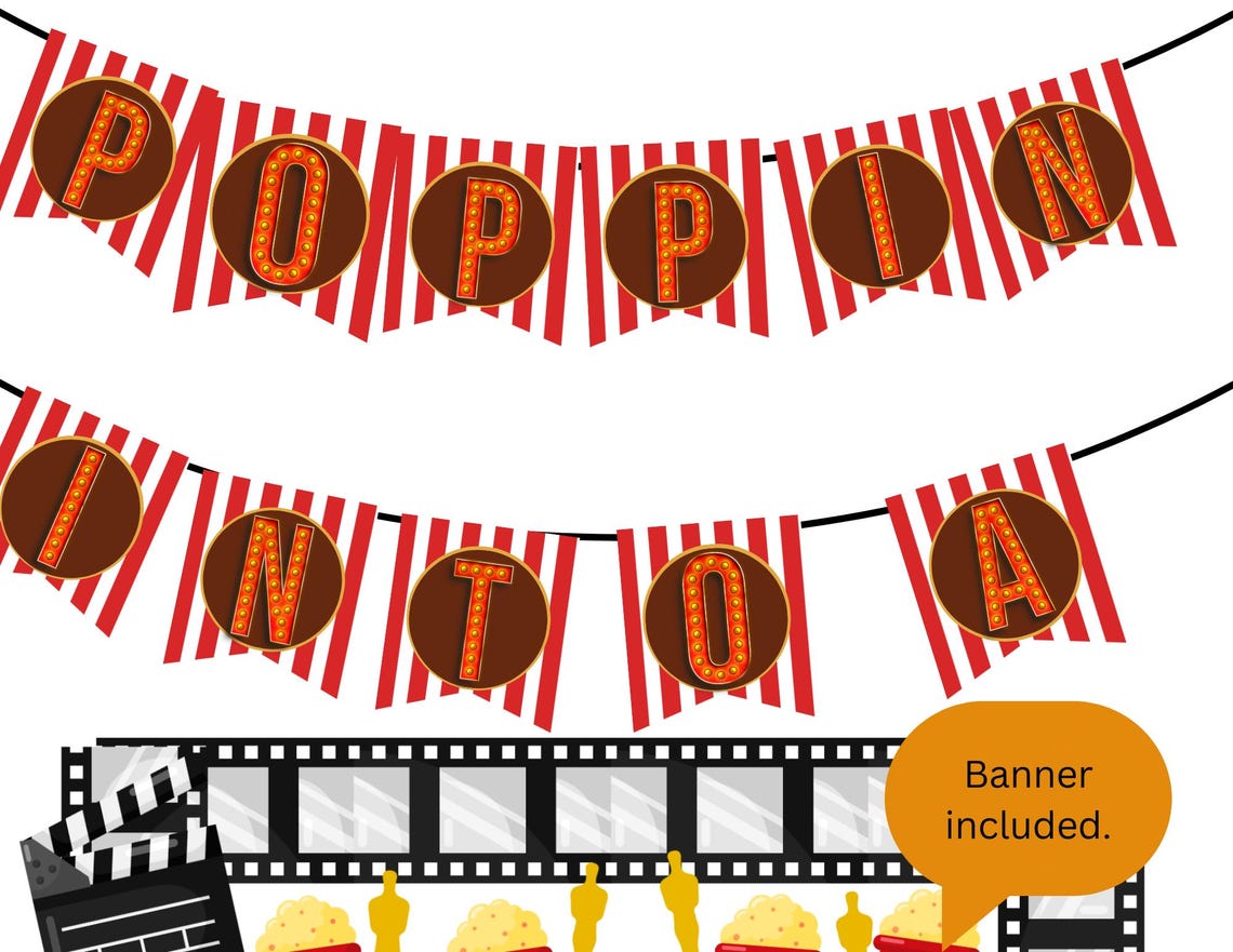 Back to School Classroom Bulletin Board Set, Cinema Bulletin, Theatre ...