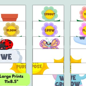 Printable Bulletin Board Set, Growth Mindset Classroom Decor, “grow ...