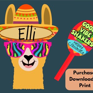 Llama Classroom Bulletin Board Set, Back to School Decor, Printable PDF ...