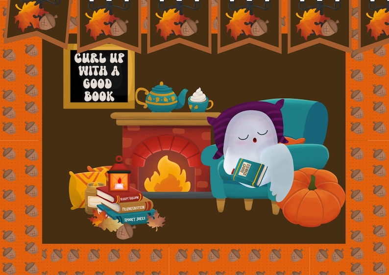 Fall Bulletin Board, Halloween Bulletin Board Set, Fall Decor, Teacher ...