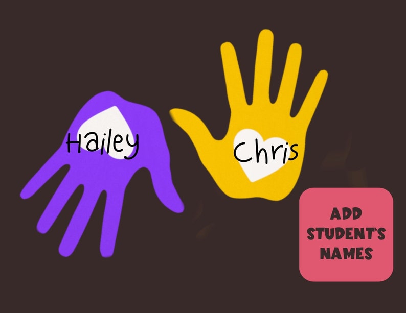 Classroom Bulletin Board Set, If You Think My Hands Are Full, Colorful ...