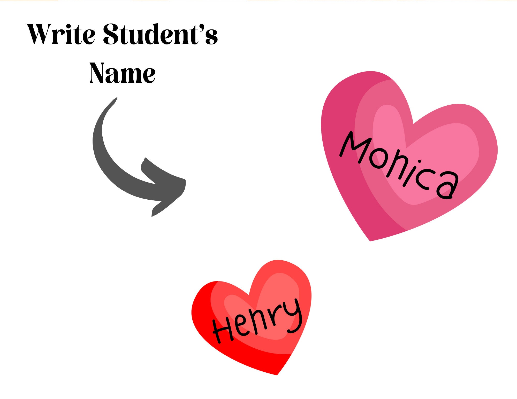 Valentine’s Day Bulletin Board Classroom Decoration Set, Heart Banner ...