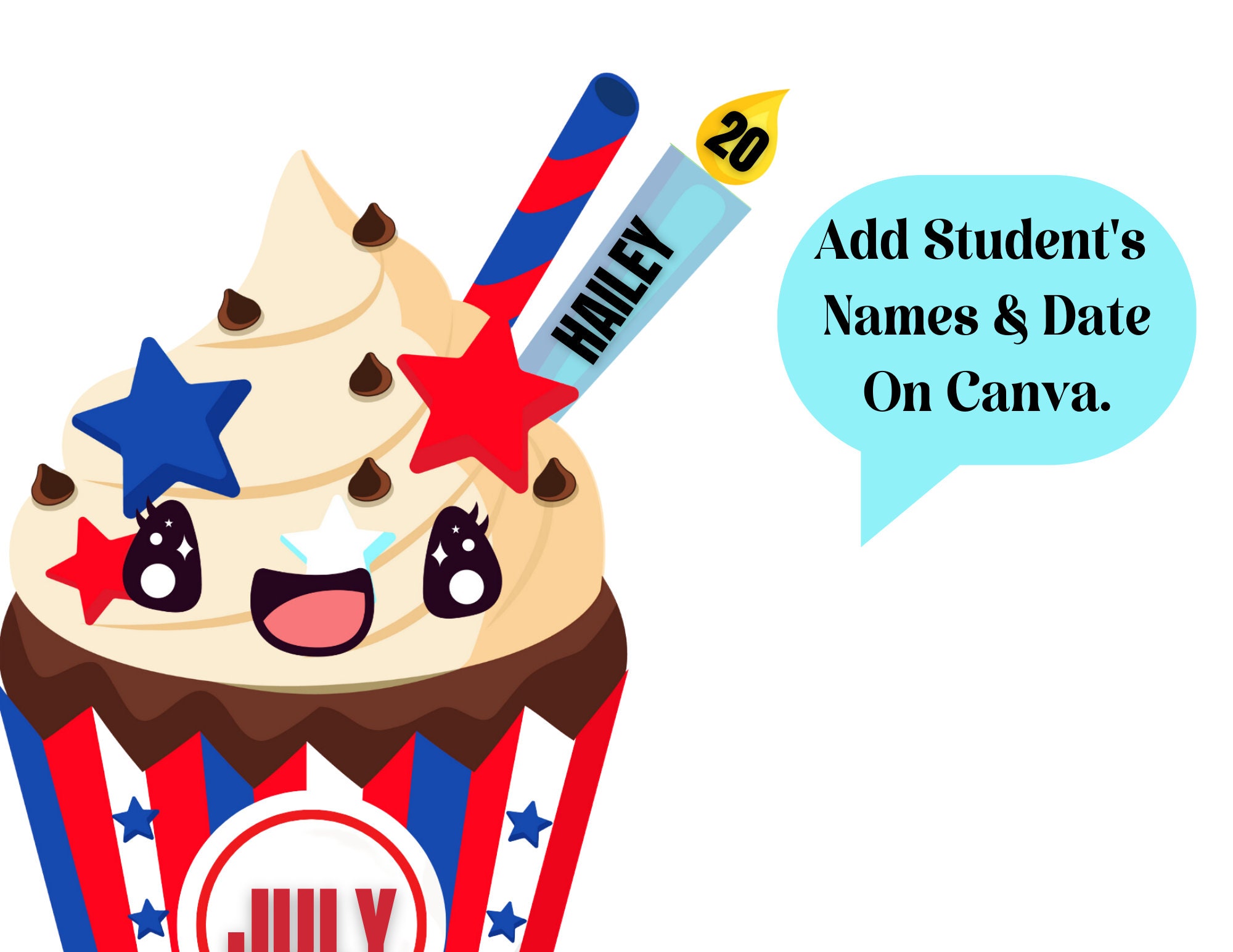 Birthday Classroom Bulletin Board Set, Cupcake Bulletin Board, Editable ...