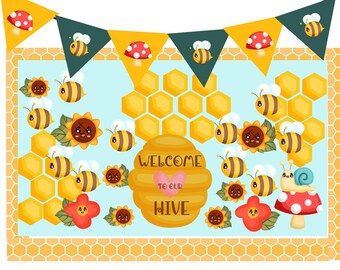 Welcome to Our Hive Bee Kind Back to School Bulletin Board - Etsy
