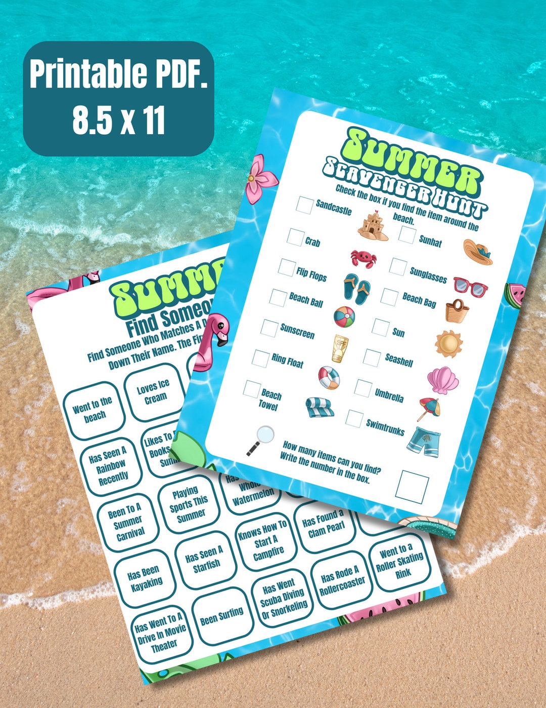 Summer Games for Kids, Summer Games for Adults, Printable, Summer Fun ...