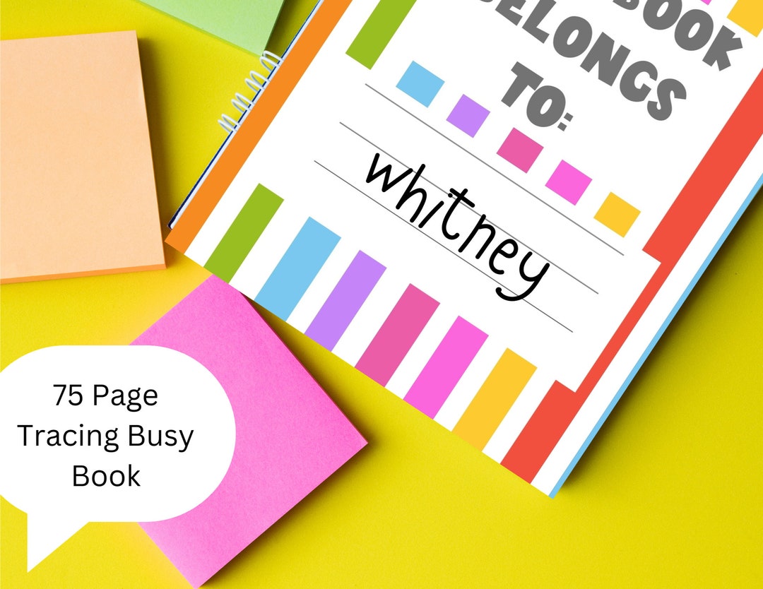 Tracing Busy Book, Preschool Busy Book, Tracing Printables ...