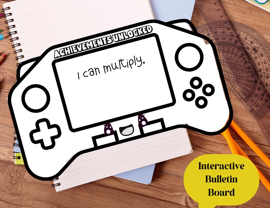 End of the School Year Bulletin Board Set, Gamer Classroom Bulletin ...