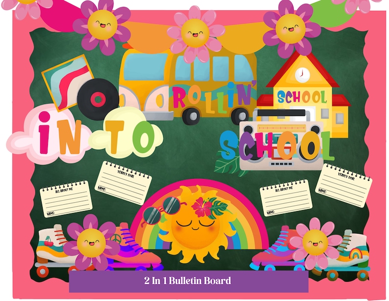 Welcome Back School Bulletin Board Set, End of the School Year Bulletin ...