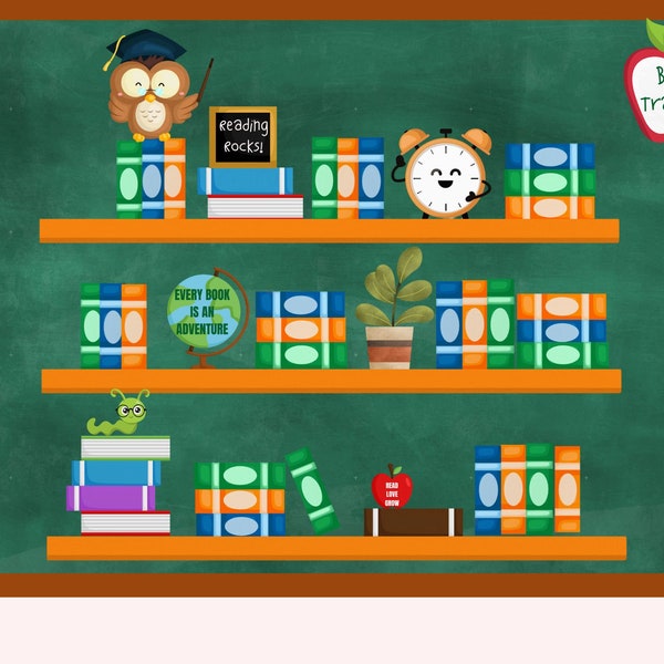 Reading Tracker Bulletin Board - Etsy