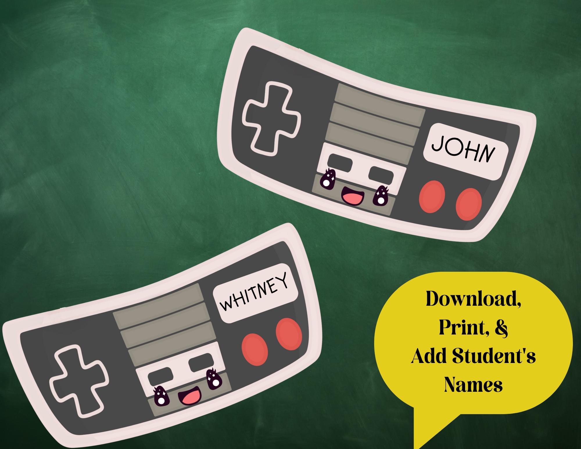 End of the School Year Bulletin Board Set, Gamer Classroom Bulletin ...